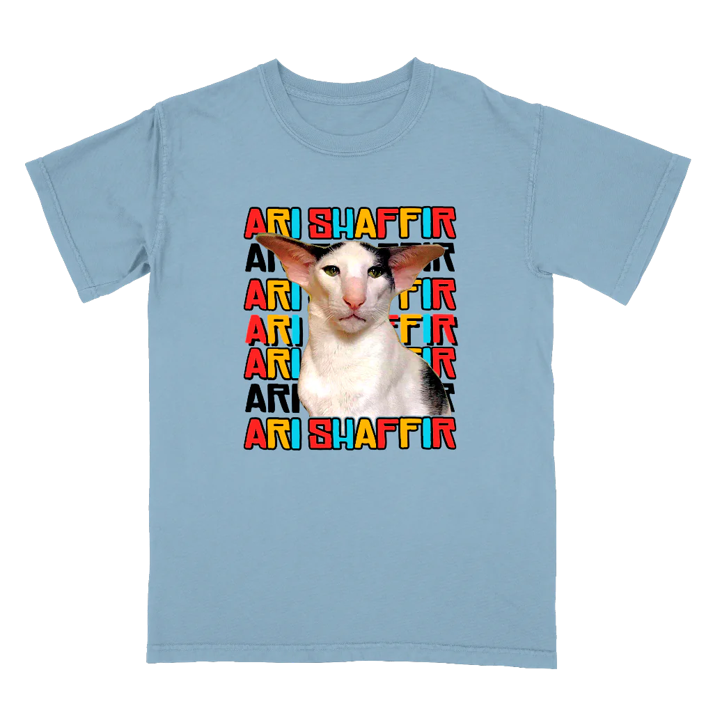 Ari Tour Cat T-Shirt - Blue – Ari Shaffir | Official Online Store